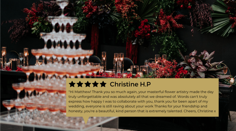 Wedding Flowers - Matthew Landers